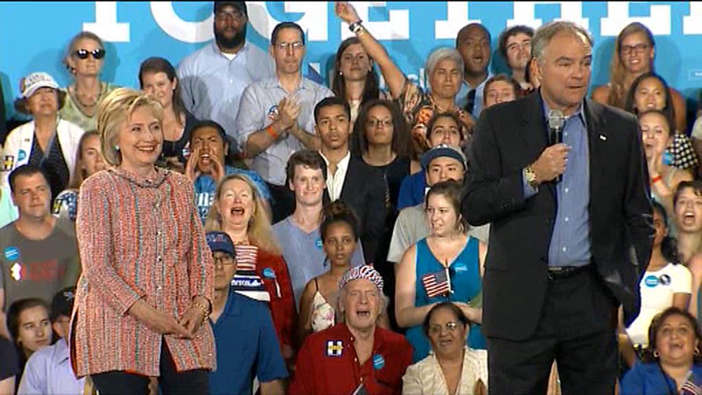 Hillary Clinton anuncia al senador Tim Kaine como su vicepresidente | ORAIN