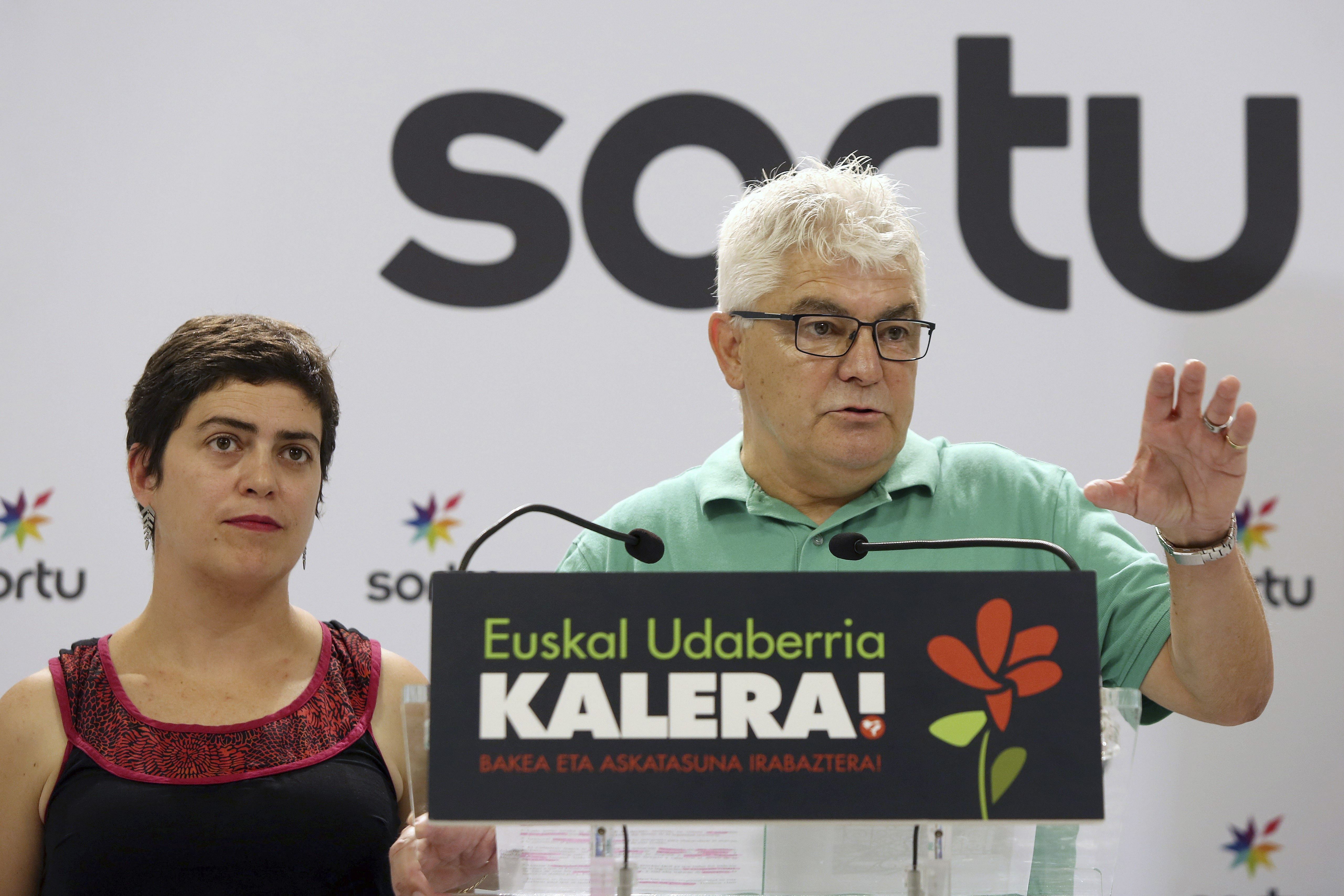Rueda de prensa de Sortu para valorar las conclusiones del debate del EPPK
