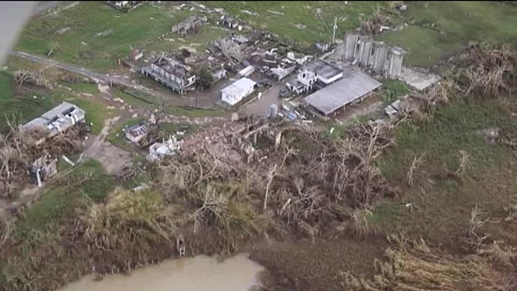 Vídeo: Imágenes aéreas de la huella del huracán María en Puerto Rico ...