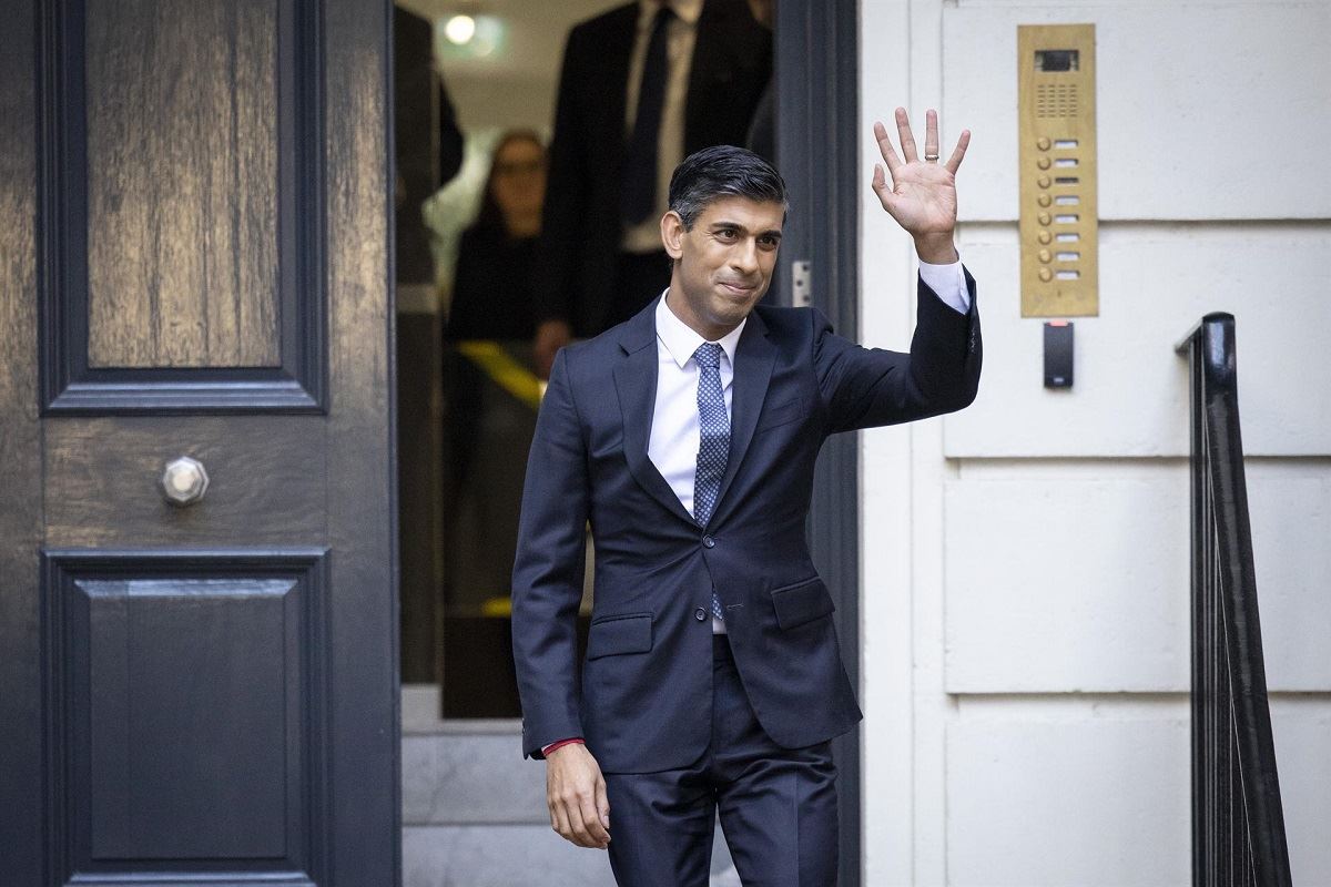 Rishi Sunak, nombrado primer ministro del Reino Unido