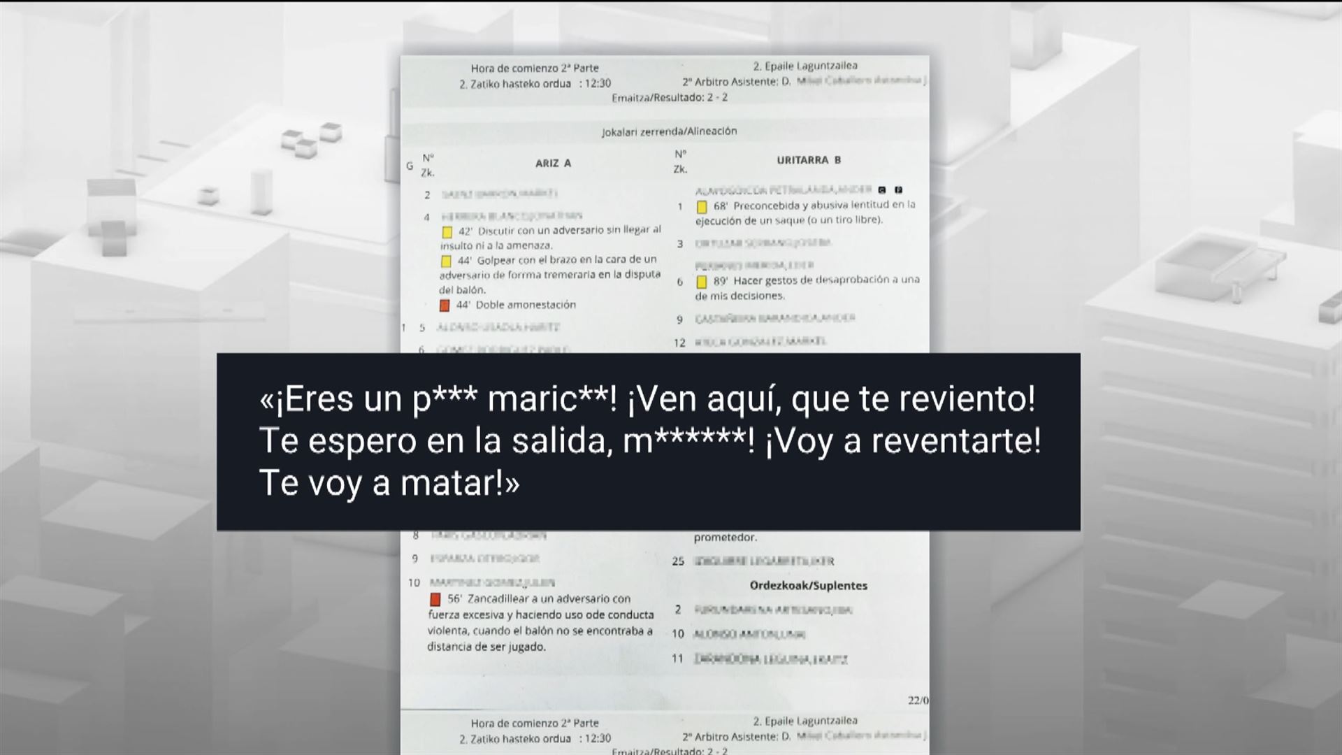Vídeo: Suspendido el partido de fútbol entre el Ariz y el Uritarra ...