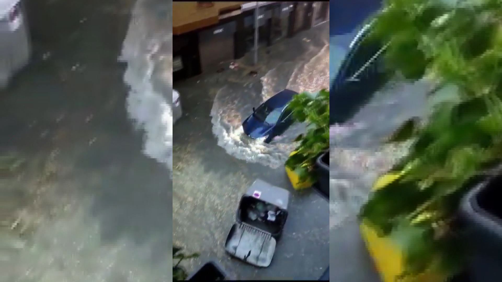 Vídeo: Impactantes imágenes de la tromba de agua en Basauri | ORAIN