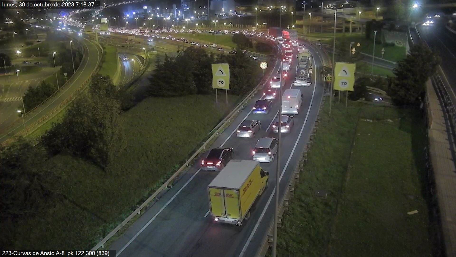Accidente entre un camión y un turismo en la A-1, en Ribabellosa (Álava ...