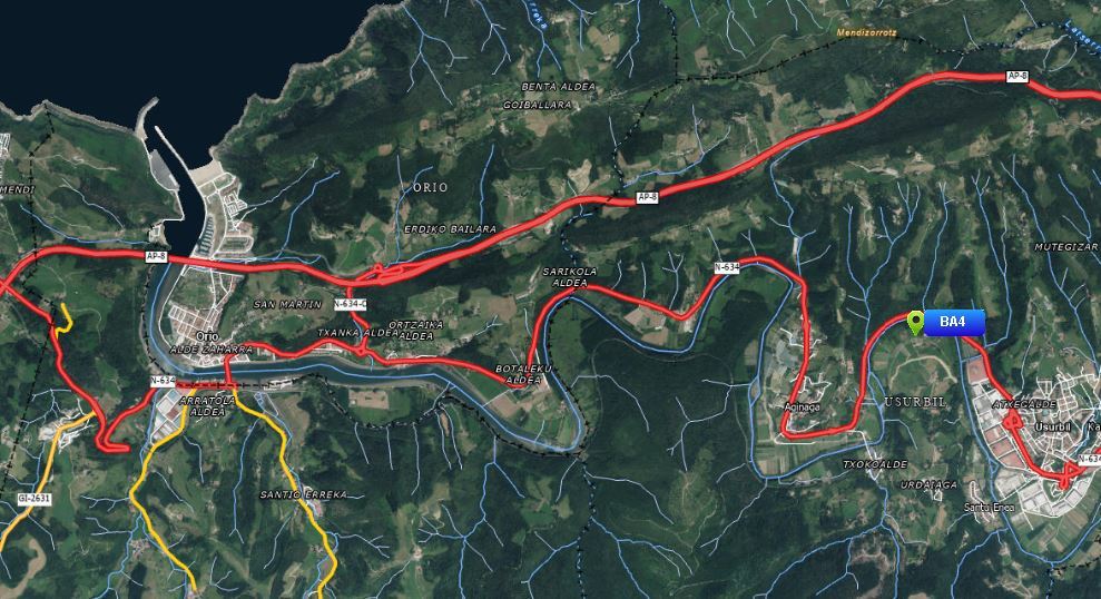 Cortada la N-634 entre Zarautz y Getaria y abierto el tramo de Usurbil ...