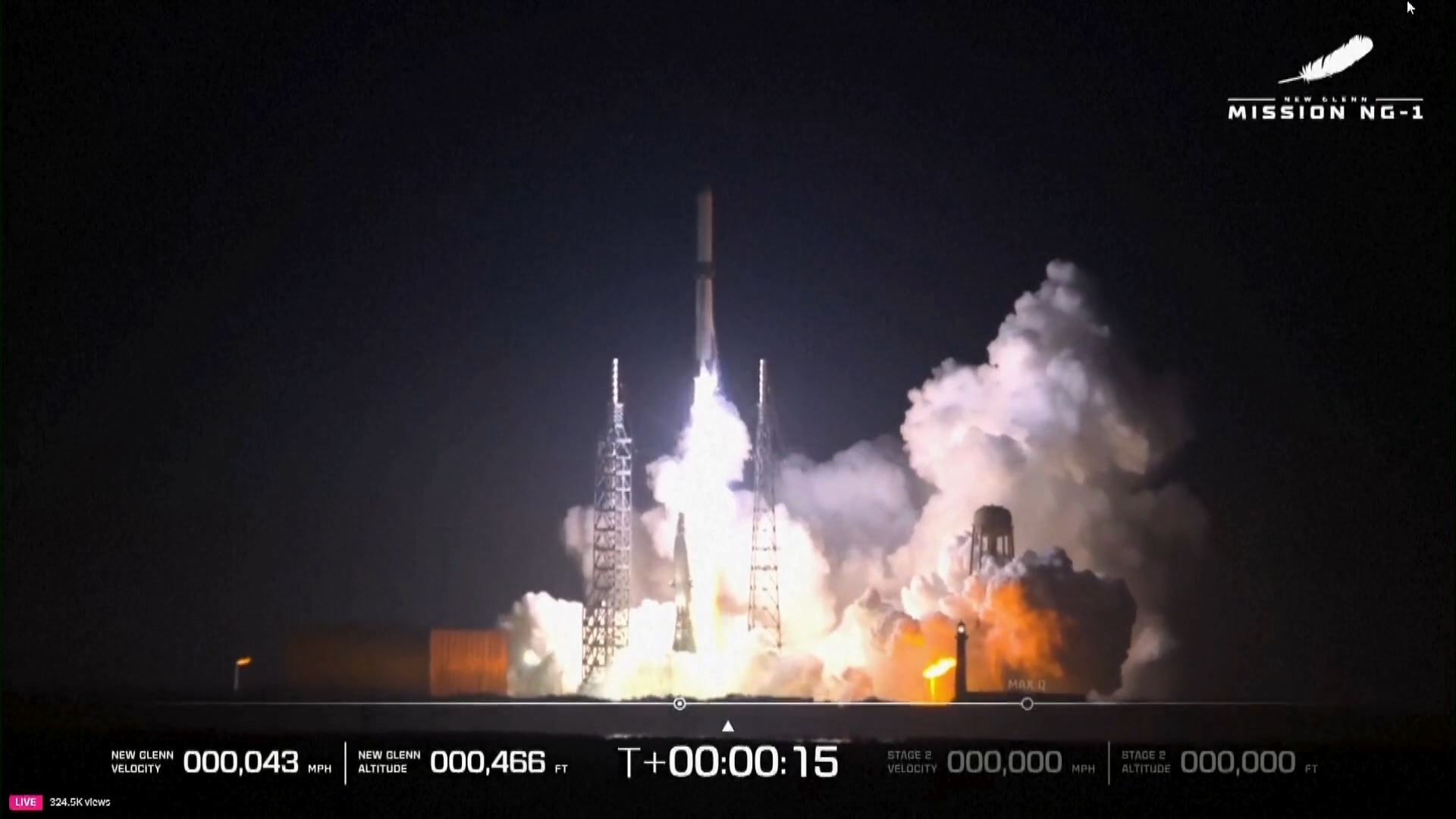 Vídeo: Bezos acelera la competencia espacial con Musk con el éxito de su cohete New Glenn