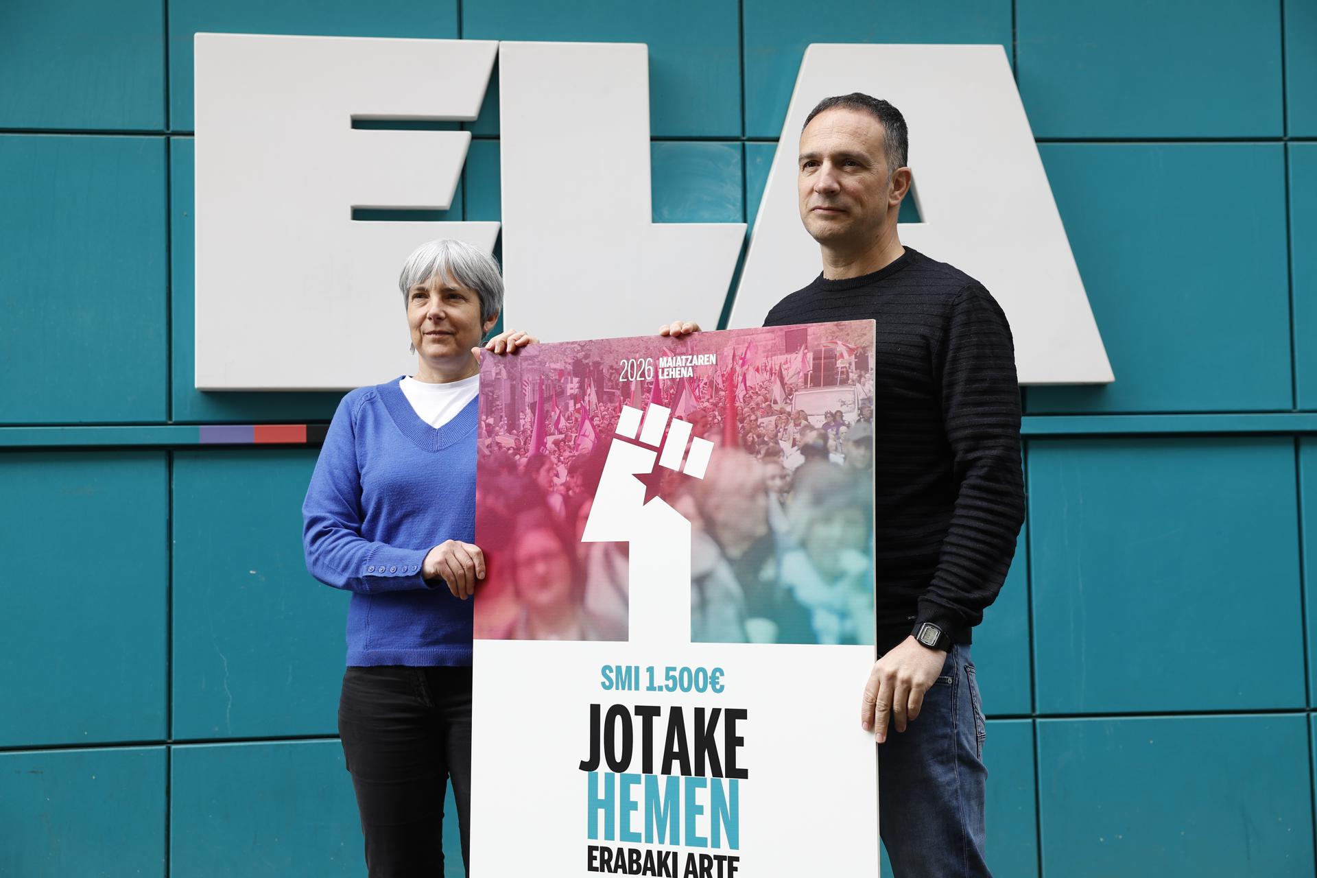 ‘Jo ta ke hemen erabaki arte’ lelopean, ELAk 1.500 euroko gutxieneko ...